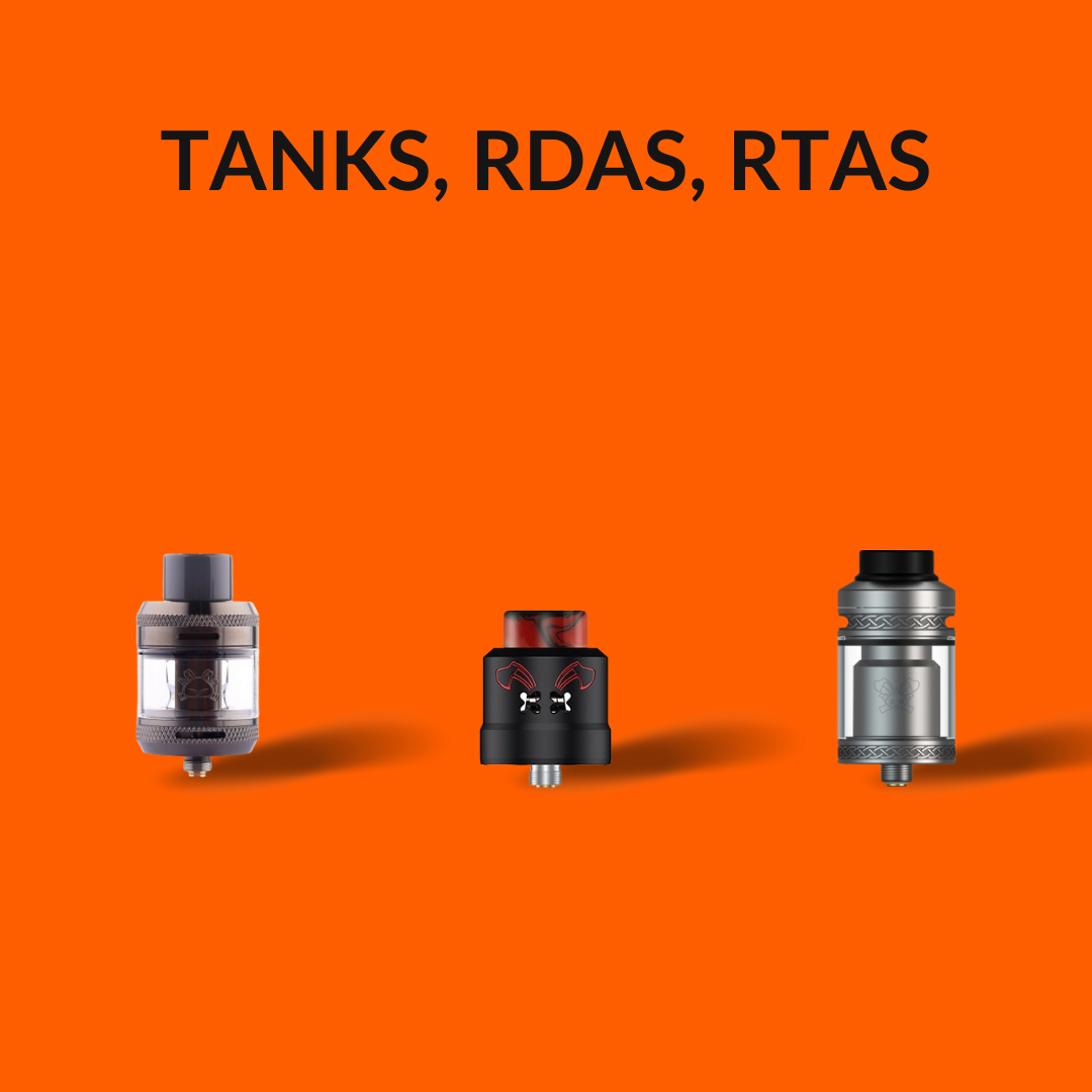 Tanks, RDAs, RTAs – Mad Fog Vapes